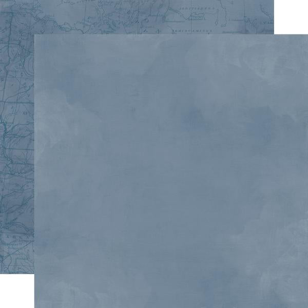 Simple Stories - Simple Vintage Woodlands - 12x12 Cardstock - Slate Bl ...