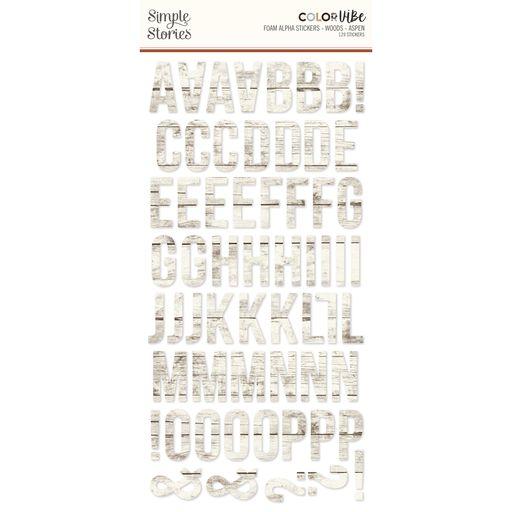 Simple Stories - Color Vibe Foam Alpha Stickers - Woods - Aspen – TM on ...
