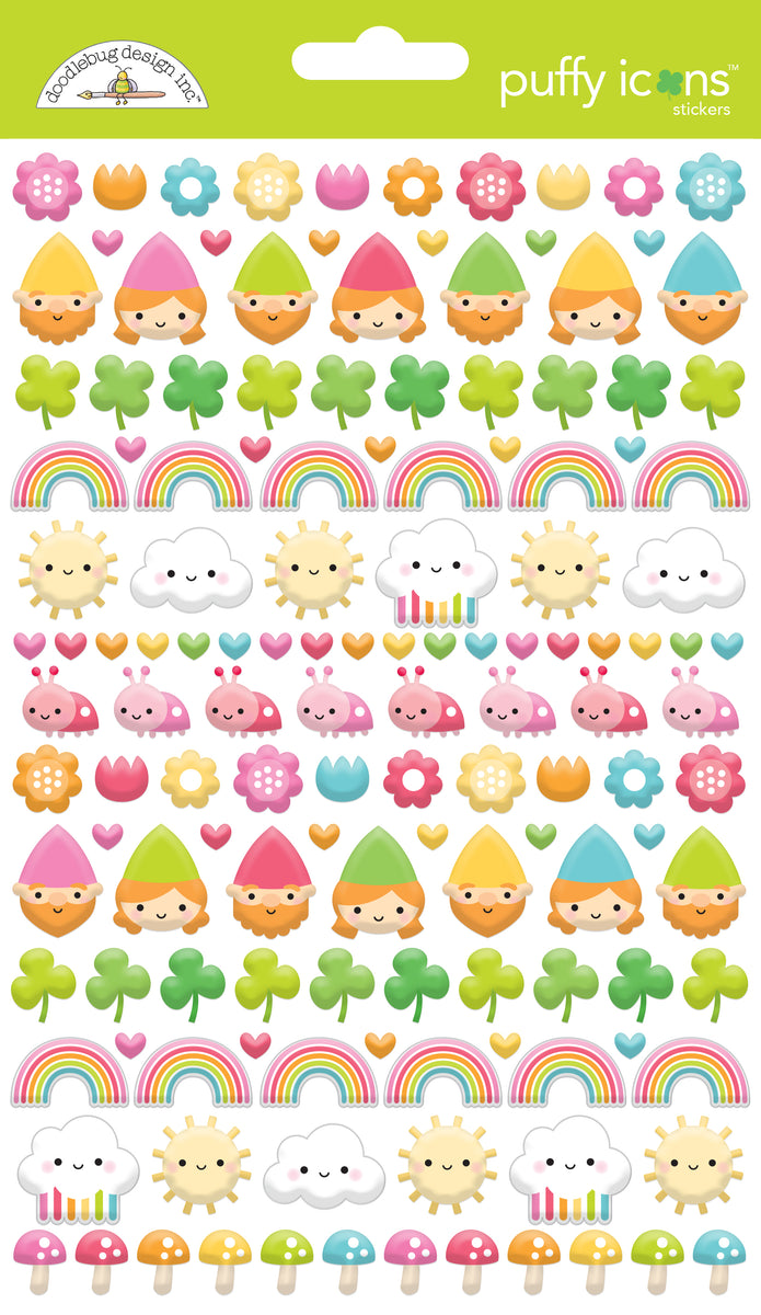 Doodlebug Design - Over the Rainbow - Puffy Icon Sticker – TM on the Go ...